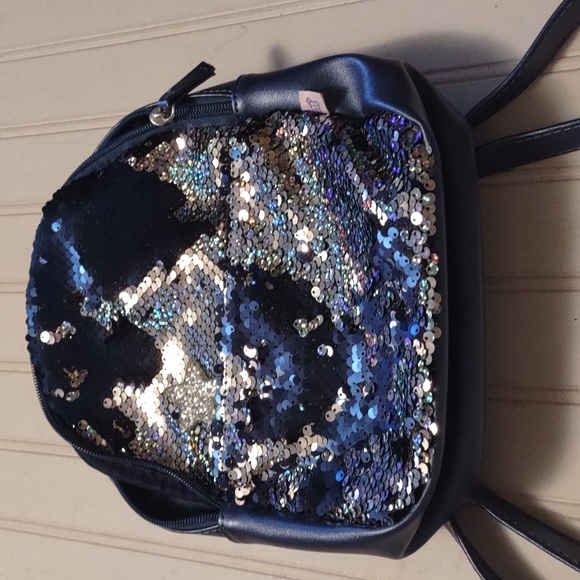 Target | Accessories | Blue Flip Sequin Mini Backpack | Poshmark